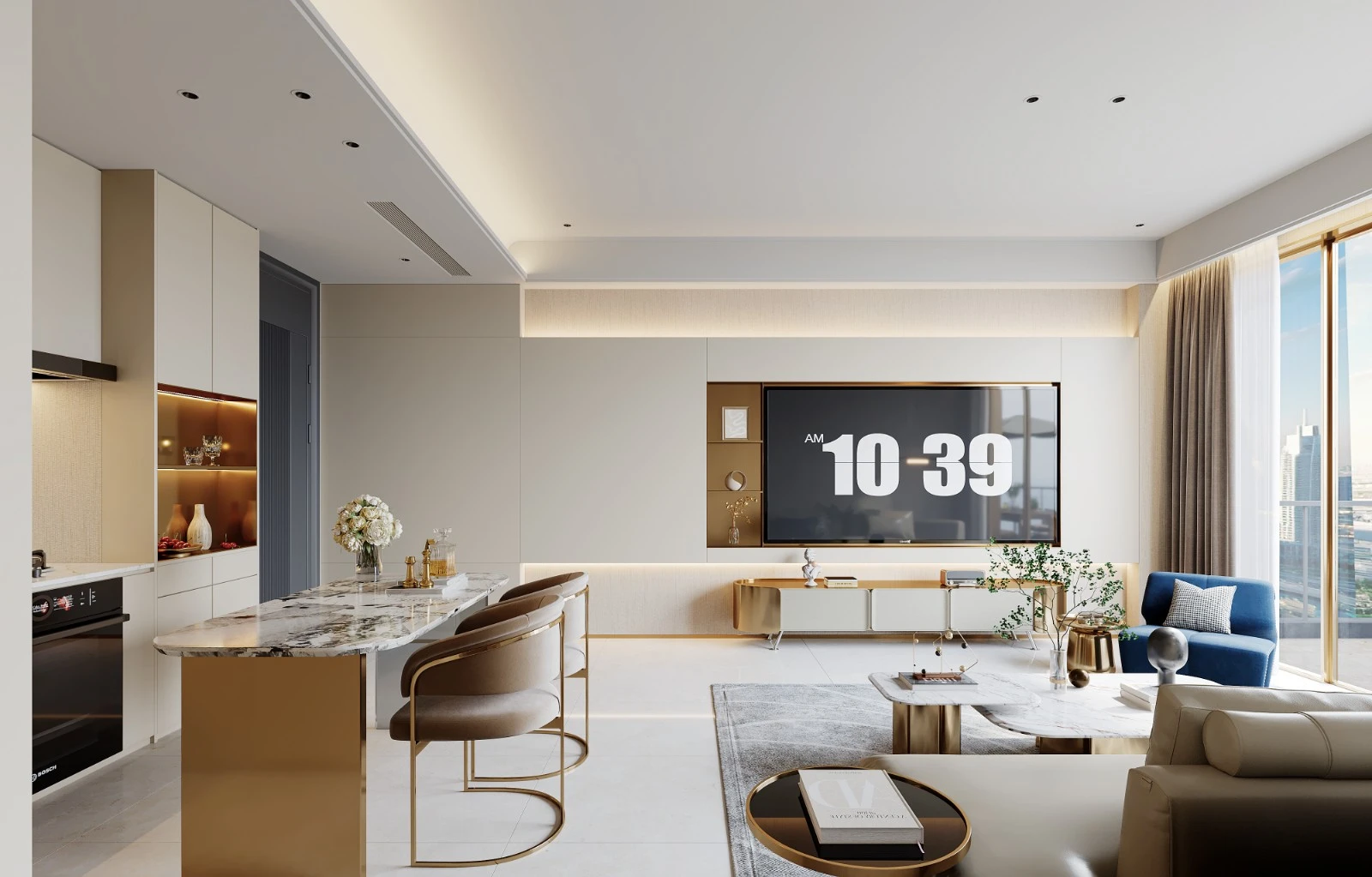 1-r. secondary flat, 864 ft² in Syann Park 1