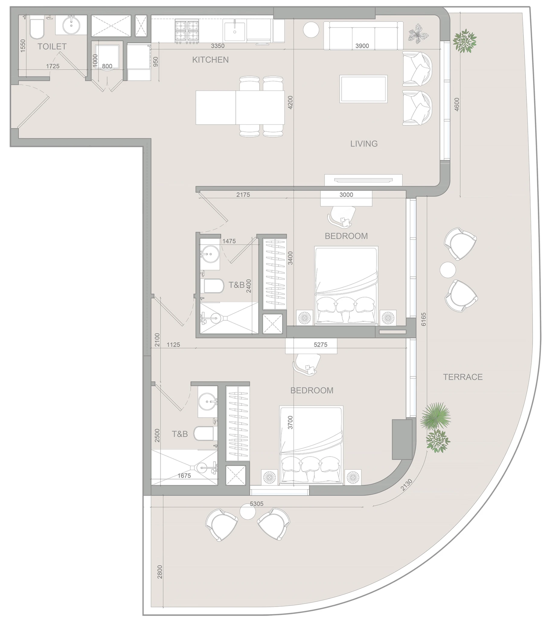 2-r. new flat, 1560 ft² in S1LVA PARK